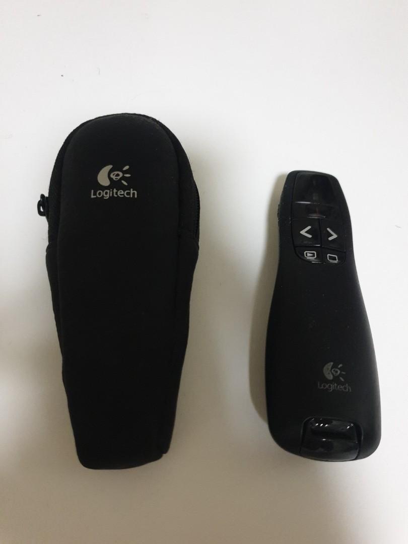 Logitech R400 Wireless Presenter Presentation Slide Clicker Red Laser ...