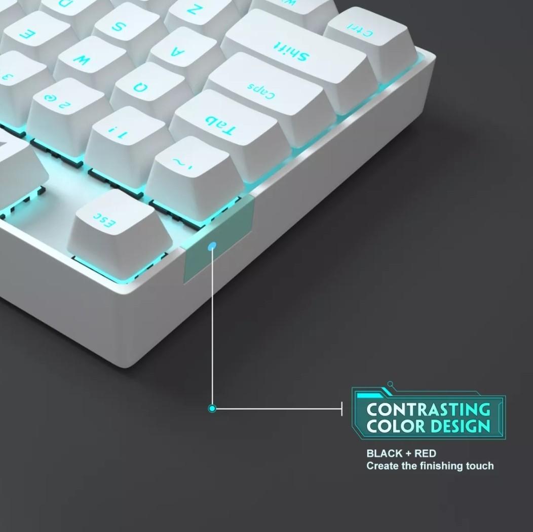 MageGee MK-Star Mechanical Gaming Keyboard Blue Switch Compact 87 LED ...