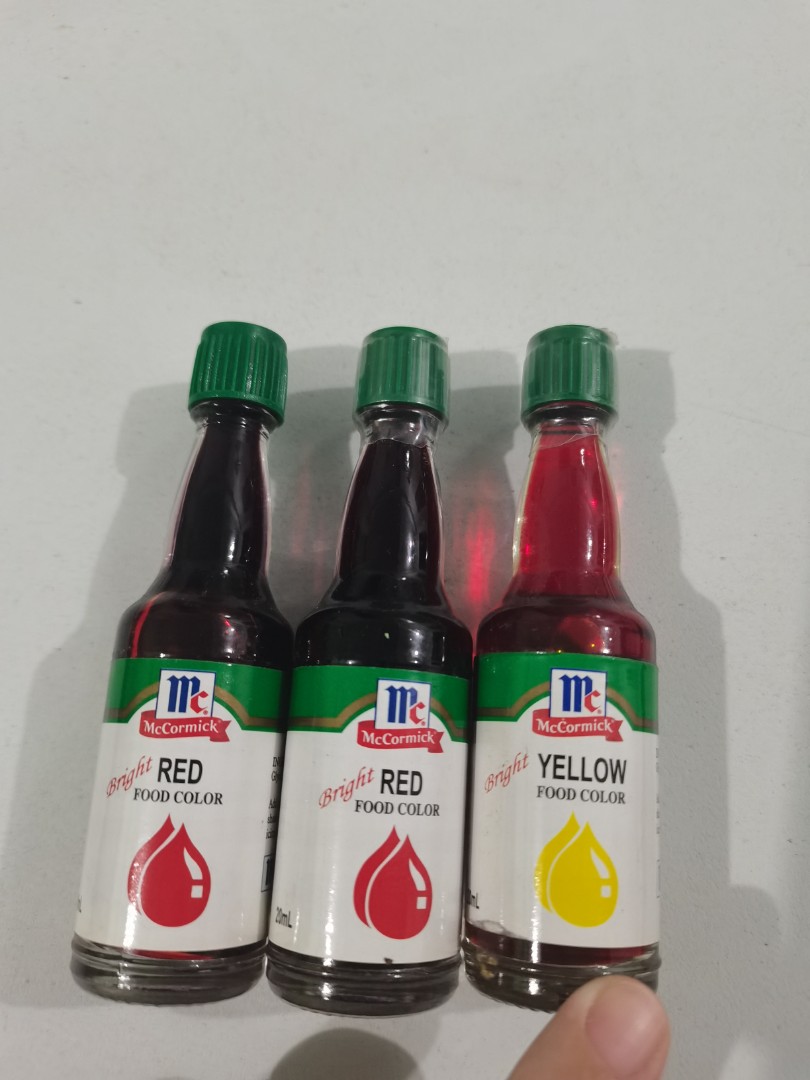 McCormick Liquid Food Color Red and Yellow, Food & Drinks, Homemade ...