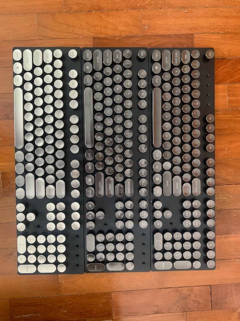 Metal Typewriter Circular Keycaps, Computers & Tech, Parts ...