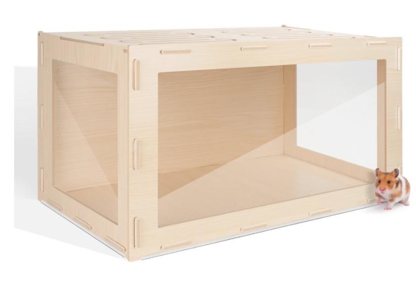 Niteangel Bigger World MDF Cage Enclosure (100x50x50) Size M, Pet ...