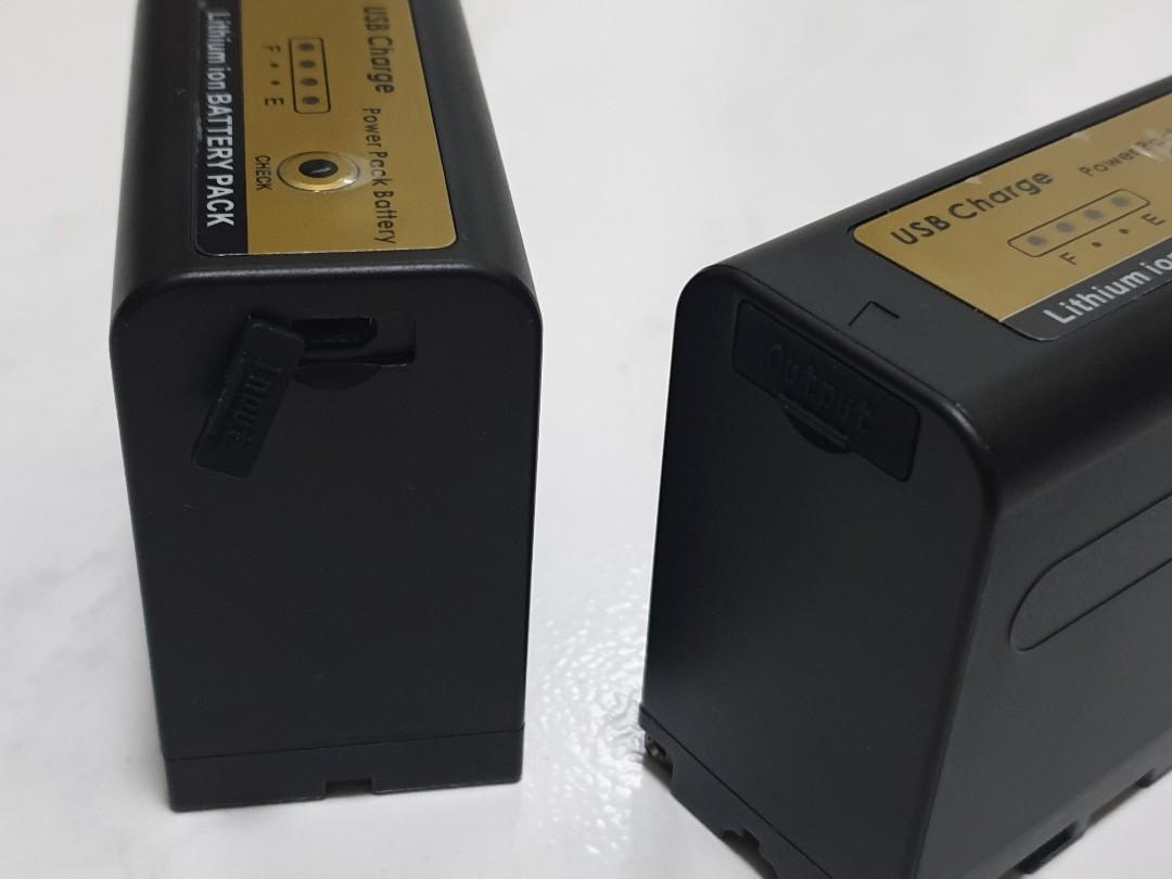 NP-F USB 7800mAh 960 970 Battery NPF Sony Lithium Ion Power Pack ...