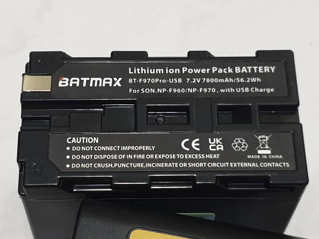 NP-F USB 7800mAh 960 970 Battery NPF Sony Lithium Ion Power Pack ...