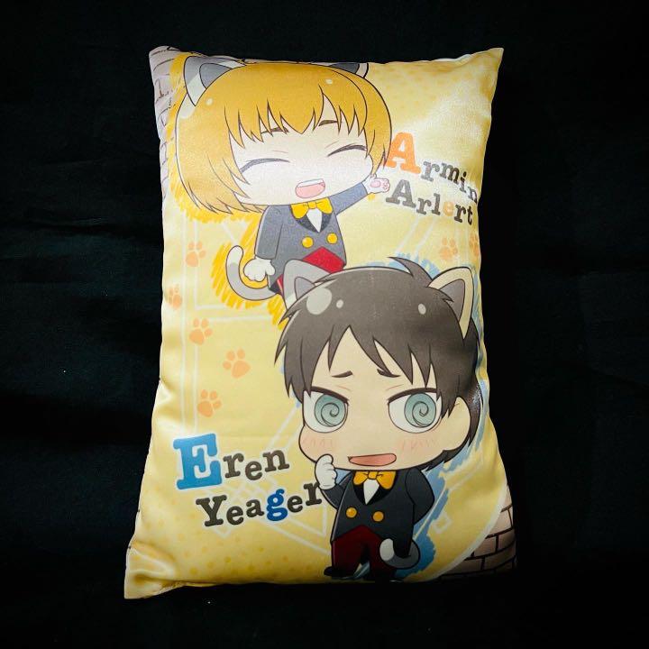 Official Attack on Titan Armin Arlert & Eren Yeager mini pillow/cushion ...