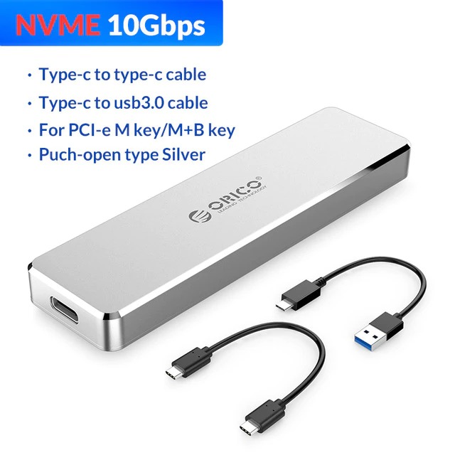 ORICO M.2 SSD Case NVME Enclosure for NVME PCIE NGFF SATA M/B Key SSD ...