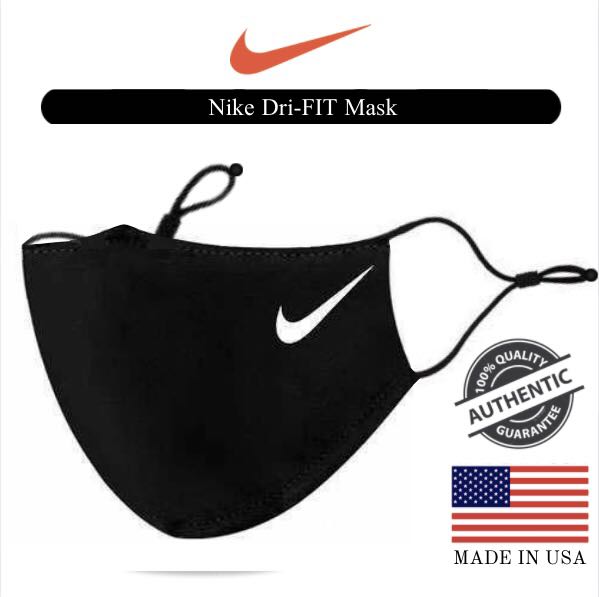 Original Nike Dri-FIT Technology Sports Face Mask, Health & Nutrition ...