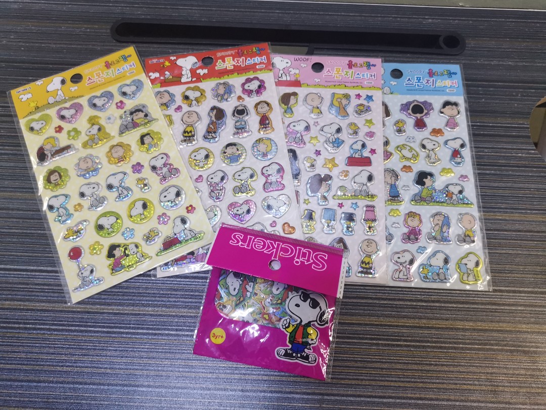Peanuts Snoopy Puff Stickers, Hobbies & Toys, Stationary & Craft ...