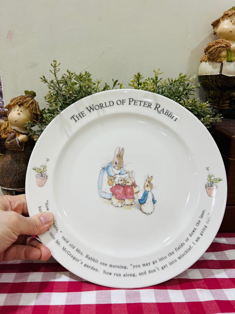 Peter Rabbit big plate 25.5cm, Furniture & Home Living, Kitchenware ...