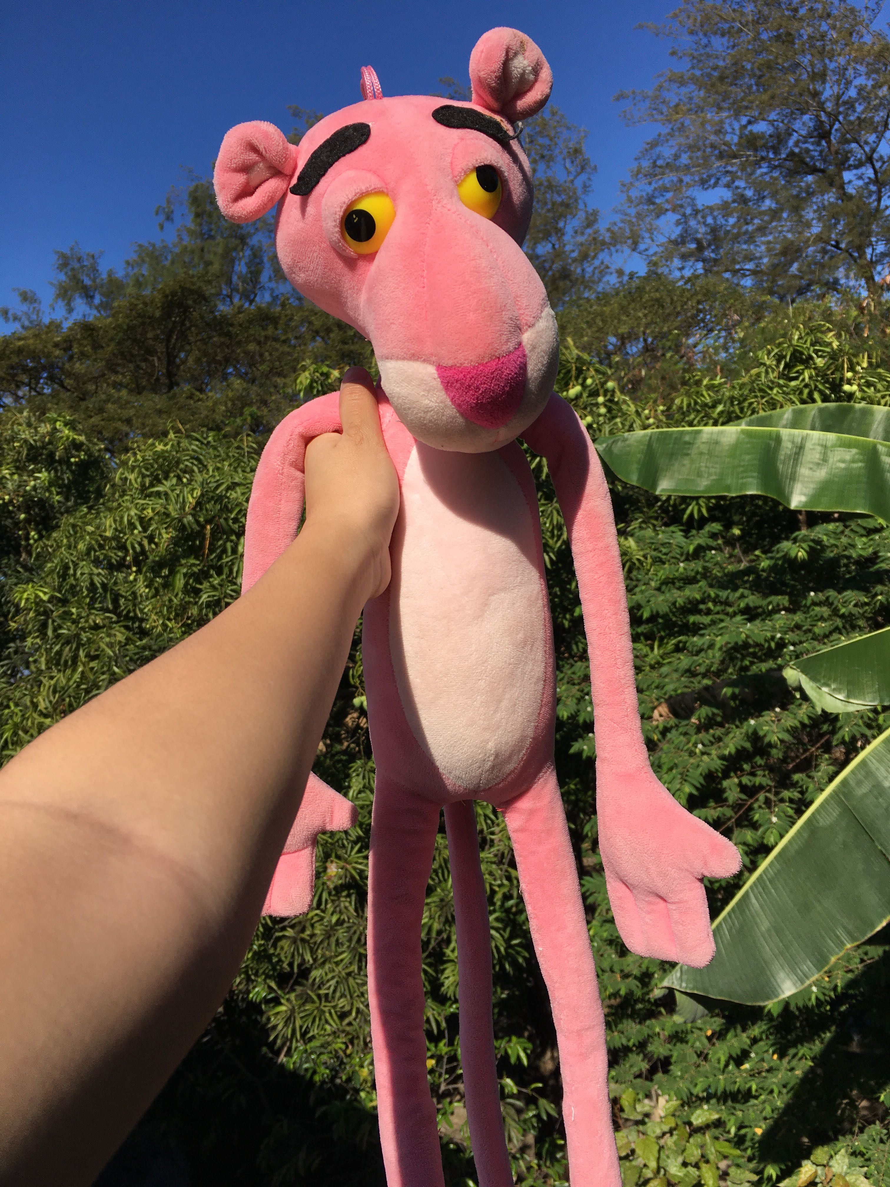 Pink Panther stuff toy, Hobbies & Toys, Toys & Games on Carousell