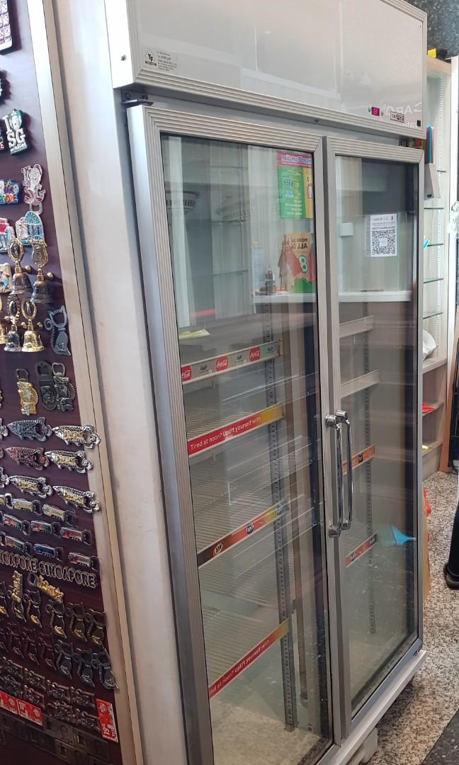 Sanden Double Door Display Fridge, TV & Home Appliances, Kitchen ...