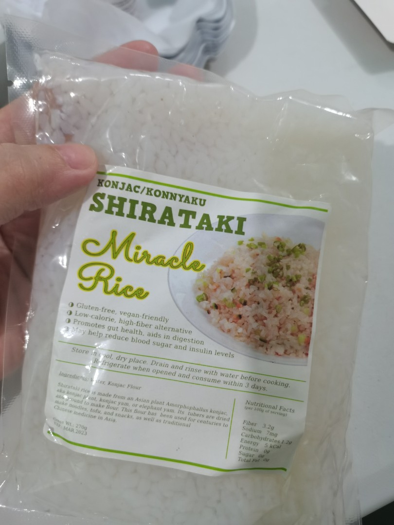 Shirataki Miracle Rice, Food & Drinks, Rice & Noodles on Carousell