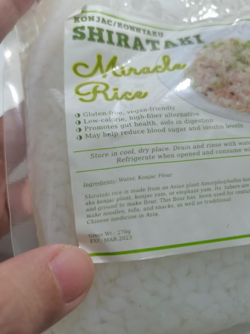 Shirataki Miracle Rice, Food & Drinks, Rice & Noodles on Carousell
