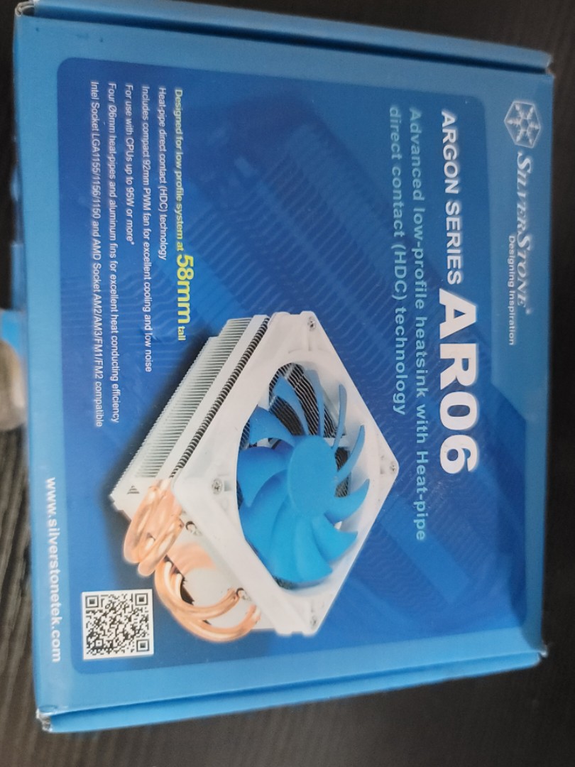 Silverstone Argon series AR06 cpu cooler, Computers & Tech, Parts ...