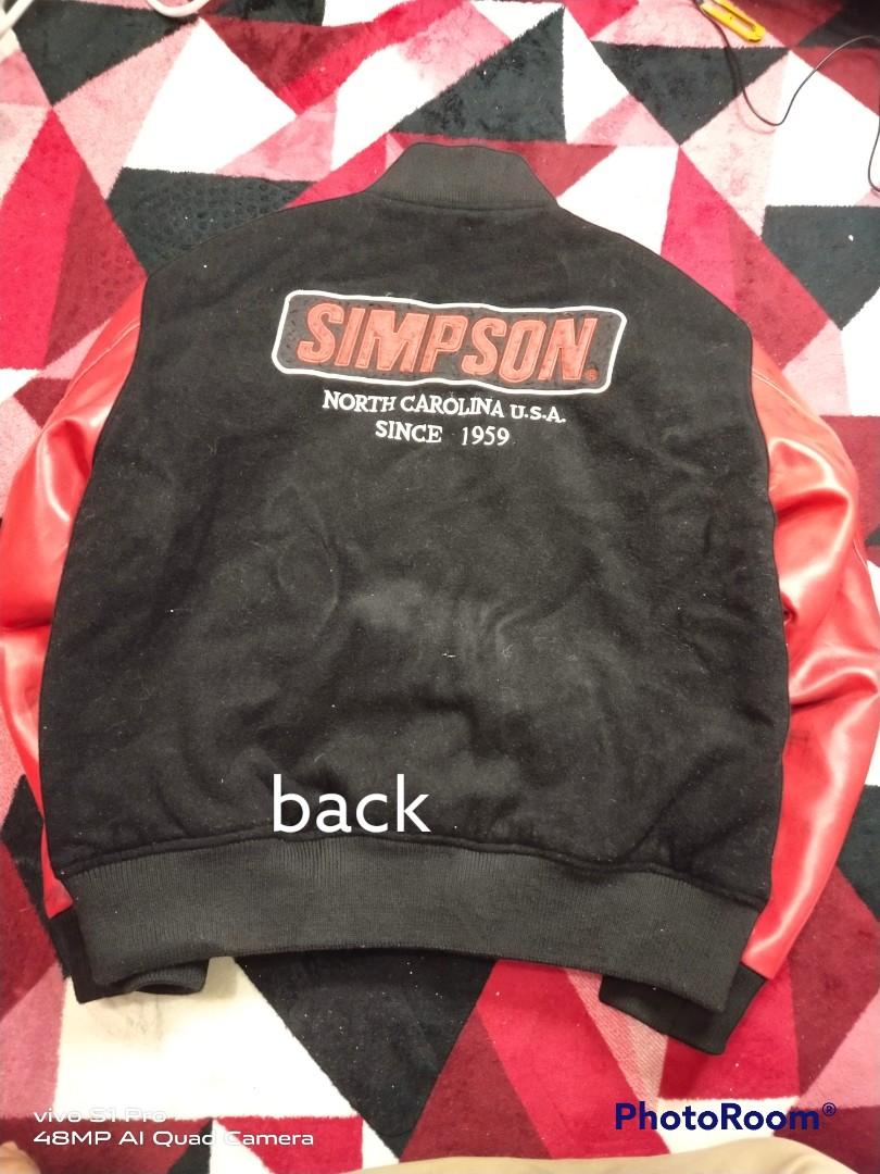 SIMPSON RACING JACKET LEATHER, Motorbikes on Carousell