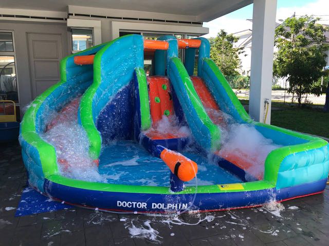 Soopa Doopa Kids Water Slide Rent Sewa Inflatable KL, Babies & Kids, Baby Nursery & Kids ...