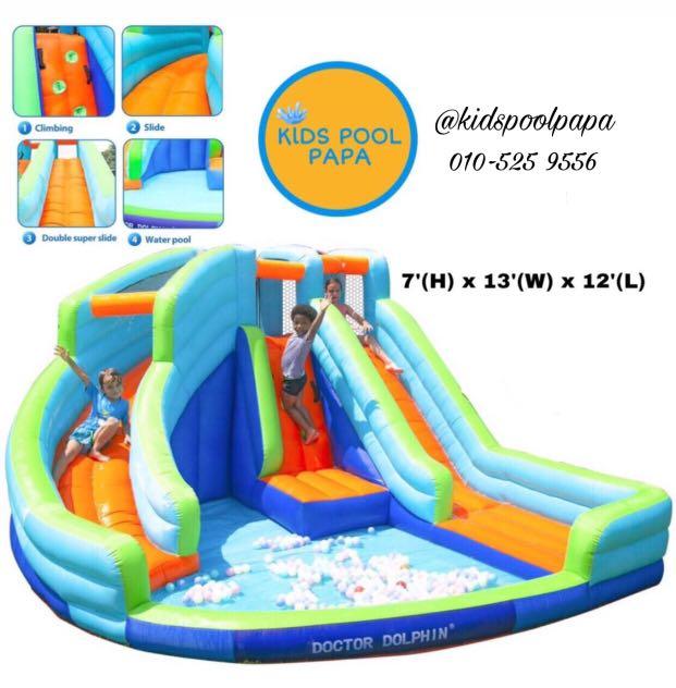 Soopa Doopa Kids Water Slide Rent Sewa Inflatable KL, Babies & Kids ...