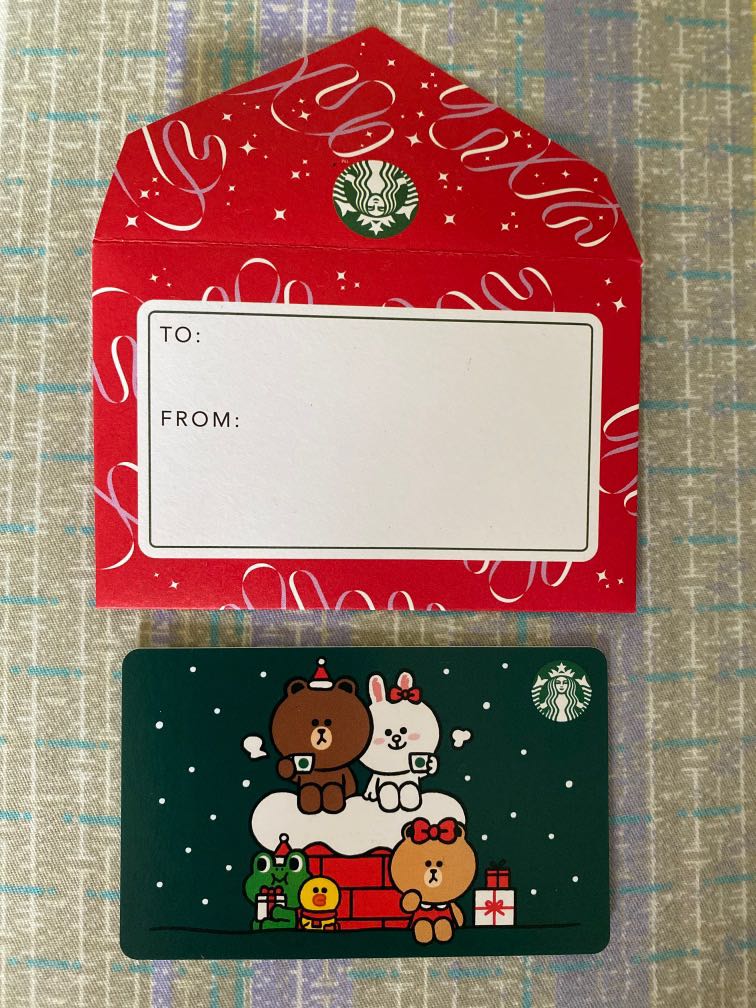 Starbucks Line Friends Gift Card, Tickets & Vouchers, Vouchers on Carousell