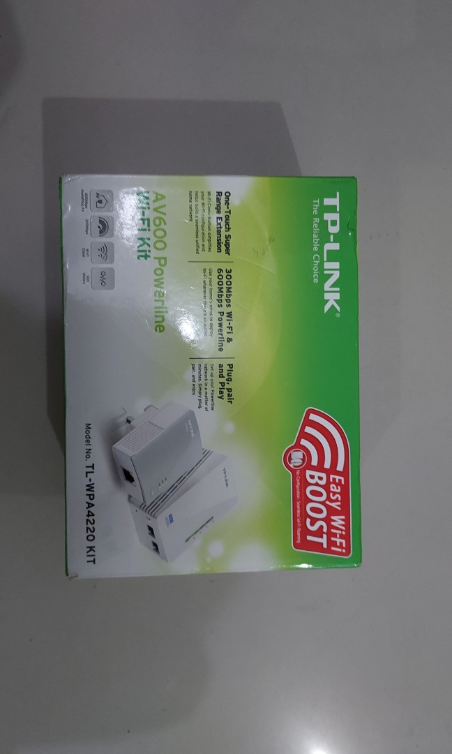 TP Link AV600 Powerline Wifi Kit, Computers & Tech, Parts & Accessories ...