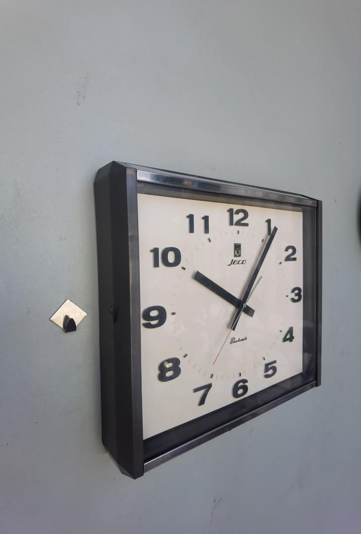 Vintage JECO wall clock, Furniture & Home Living, Home Decor, Clocks on ...