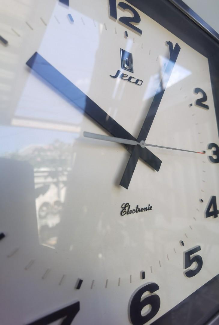 Vintage JECO wall clock, Furniture & Home Living, Home Decor, Clocks on ...