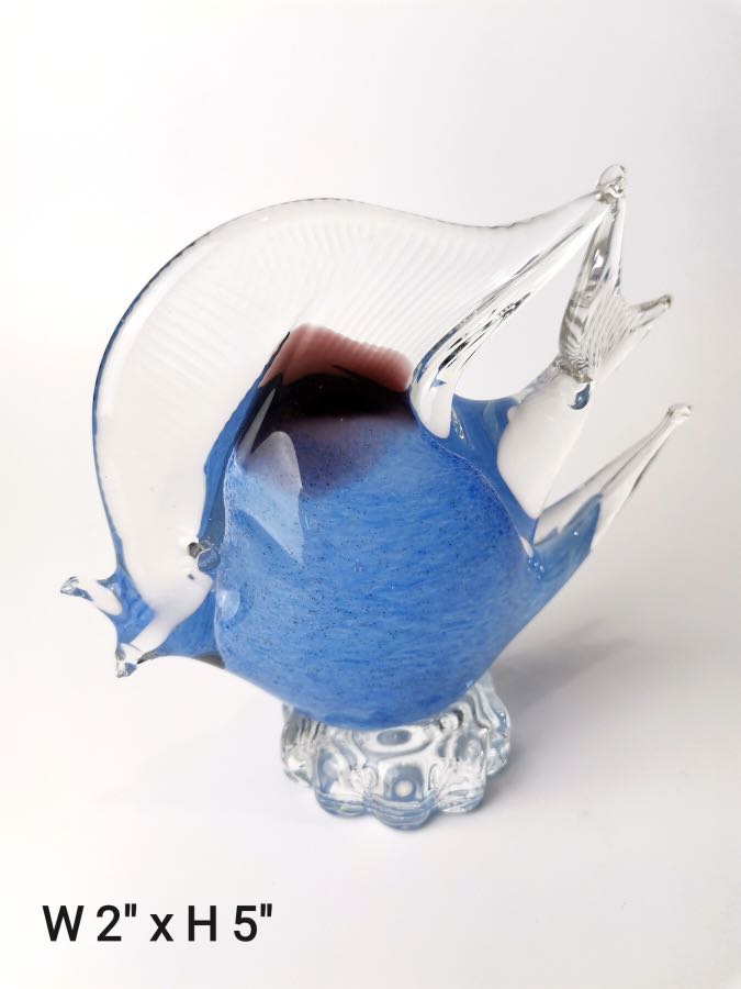 Vintage Murano Crystal Fish - Blue, Furniture & Home Living, Home Decor ...