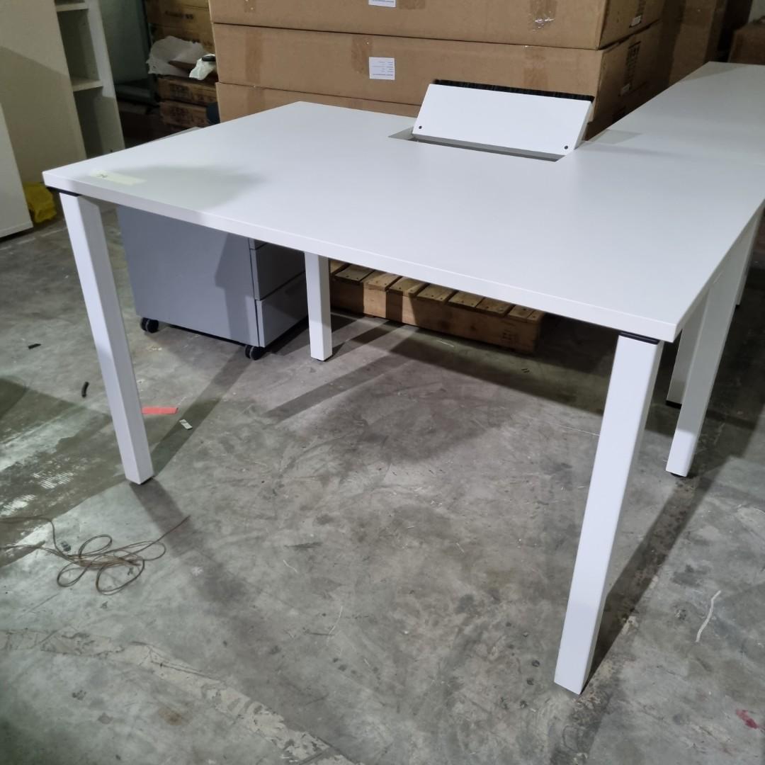White Office Desk 1200x800, Furniture & Home Living, Furniture, Tables ...