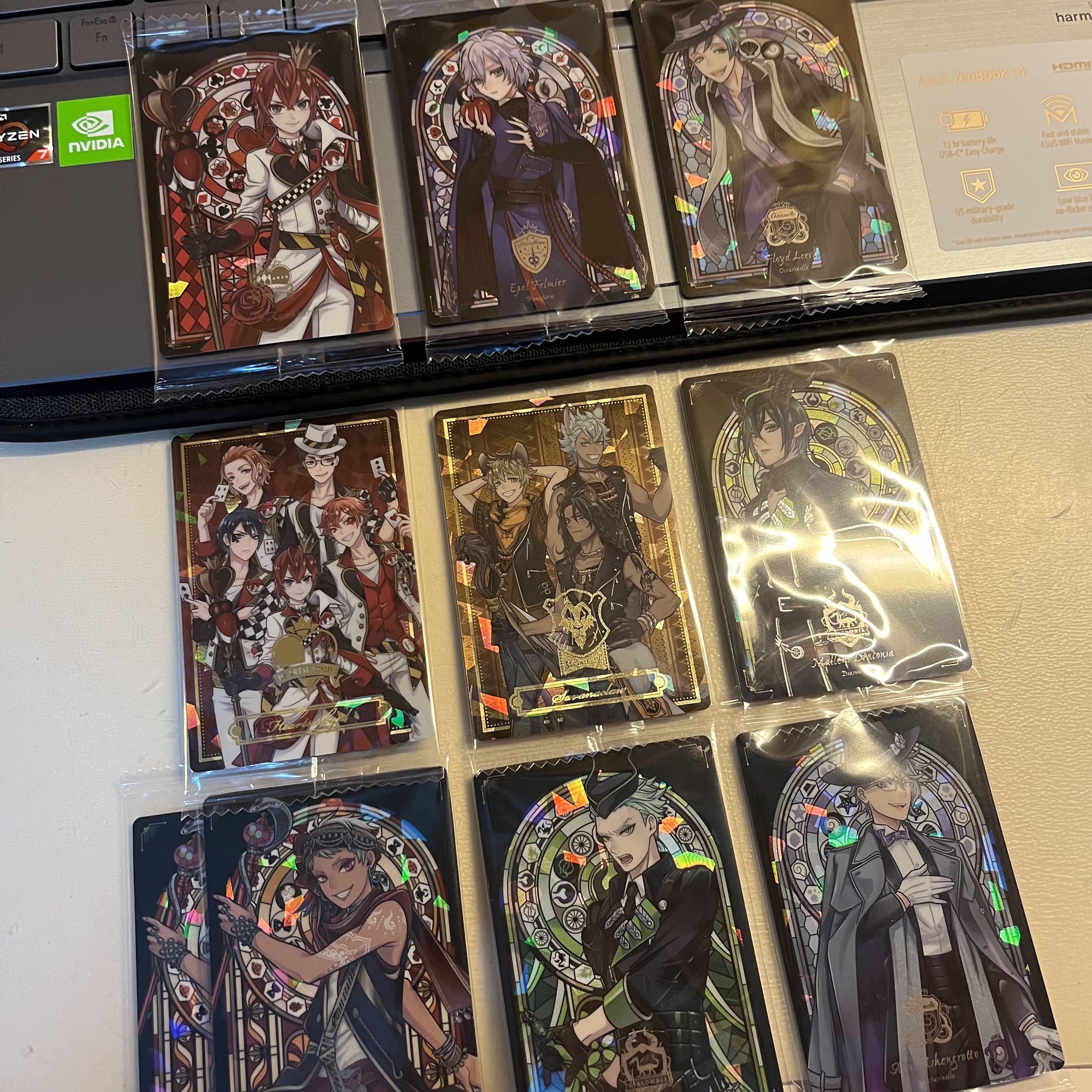 [WTT/WTS] Twisted Wonderland TWST Wafer Cards Holo Malleus Heartslabyul ...