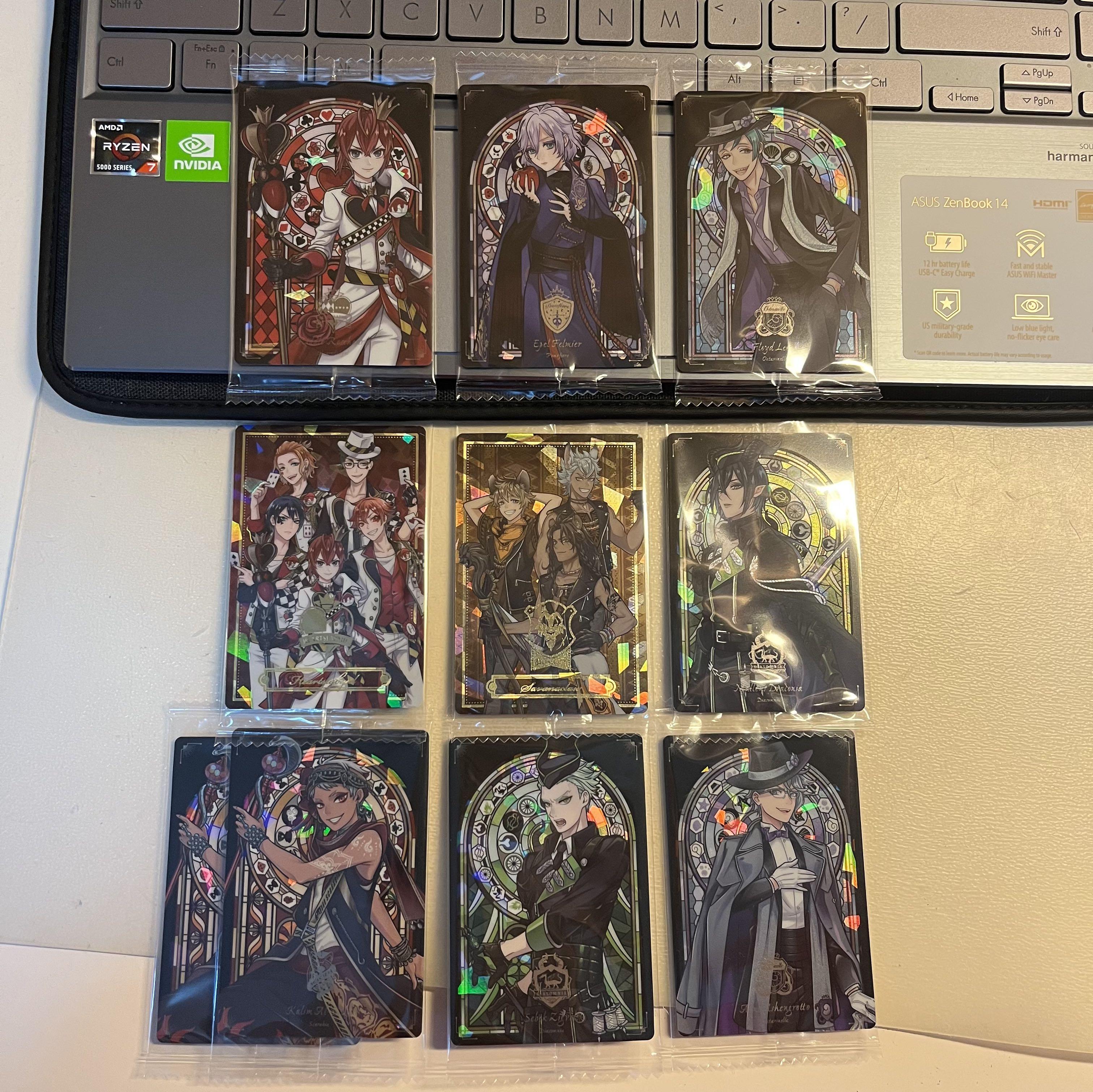 [WTT/WTS] Twisted Wonderland TWST Wafer Cards Holo Malleus Heartslabyul ...