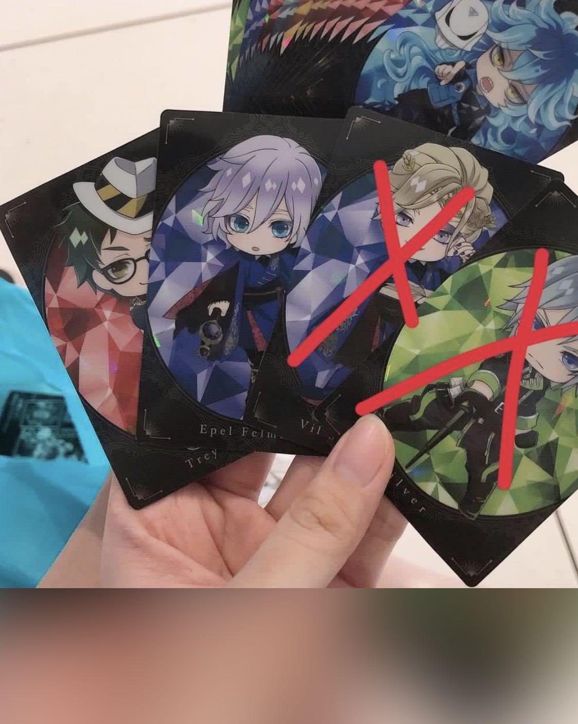 [WTT/WTS] Twisted Wonderland TWST Wafer Cards Holo Malleus Heartslabyul ...