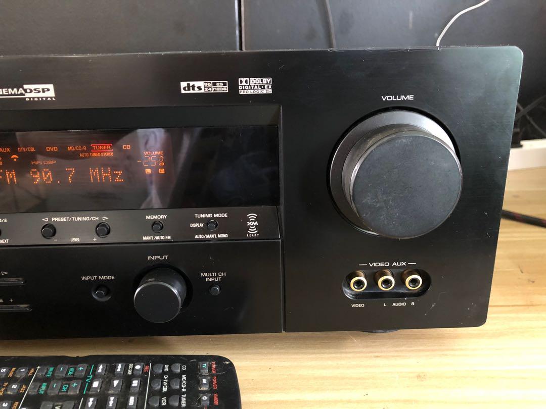 Yamaha HTR 5840 6.1 Ch. DOLBY Sur Sound AV 600W Receiver w/ remote 110v ...