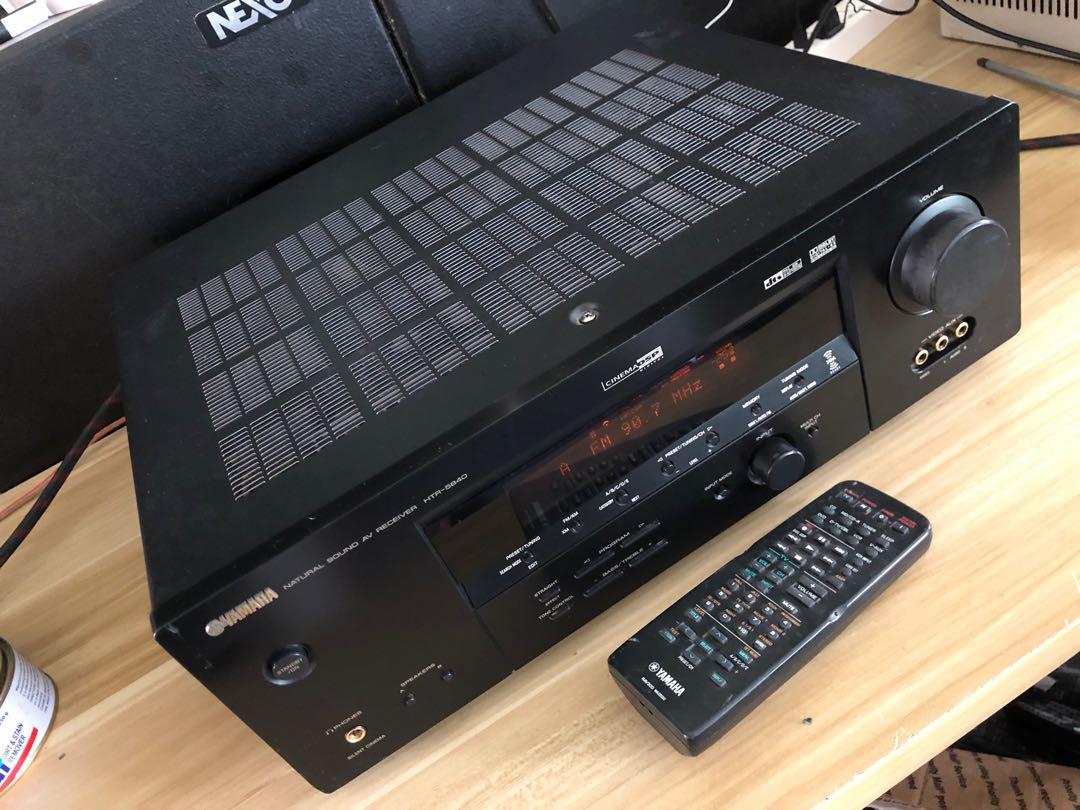 Yamaha HTR 5840 6.1 Ch. DOLBY Sur Sound AV 600W Receiver w/ remote 110v ...