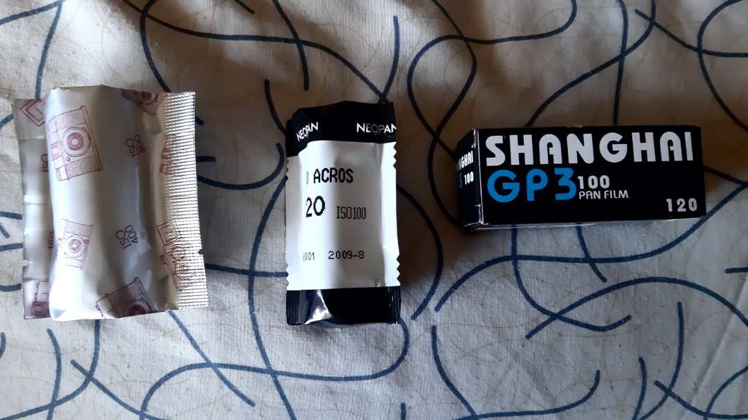 120 Film Medium format bundle: Lomo 400, Acros 100, Shanghai GP3 100 ...