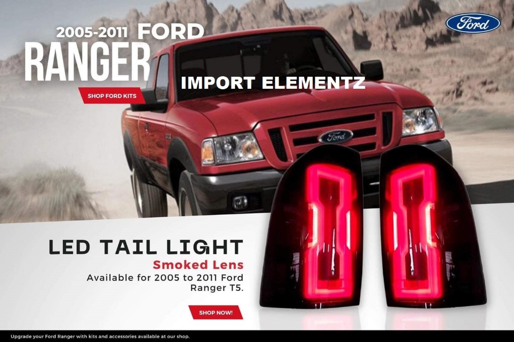 2005 to 2011 Ford Ranger T5 Led Tail Light. Smoked lens, Car Parts ...