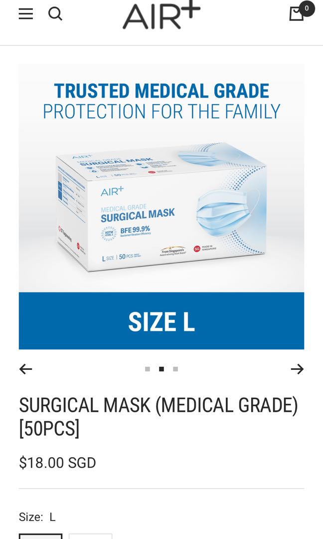 AirPlus Surgical Mask, Health & Nutrition, Face Masks & Face Shields on ...