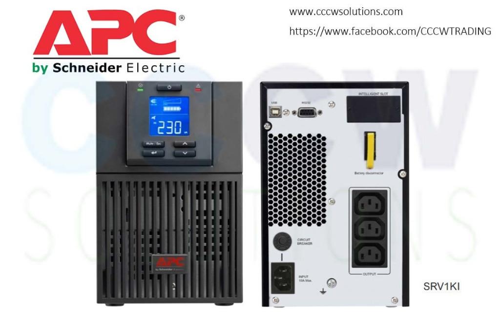 APC Easy UPS On-Line SRV 1000VA 230V SRV1KI Tower Type UPS, Computers & Tech, Office & Business ...