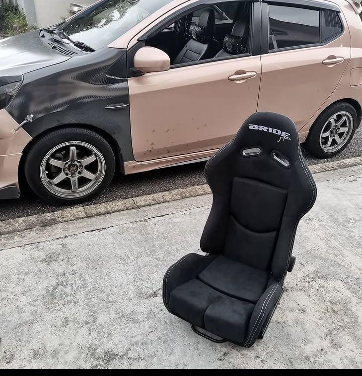 BRIDE Low Max Japan Alcantara & TAKATA 4 Point Harnesses Seatbelt, Auto ...