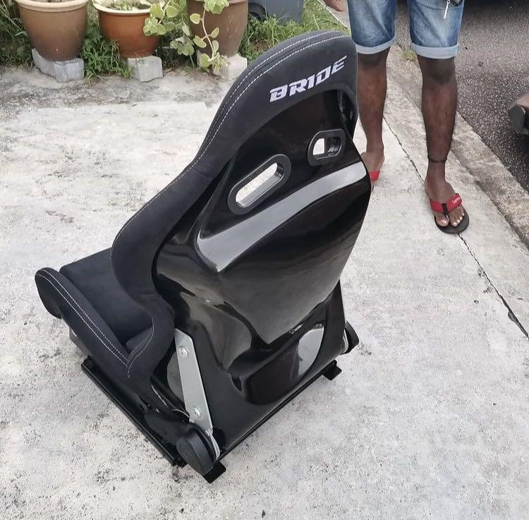 BRIDE Low Max Japan Alcantara & TAKATA 4 Point Harnesses Seatbelt, Auto ...