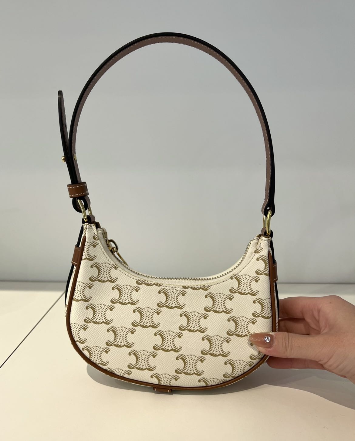 Celine mini ava white, Women's Fashion, Bags & Wallets, Shoulder Bags ...