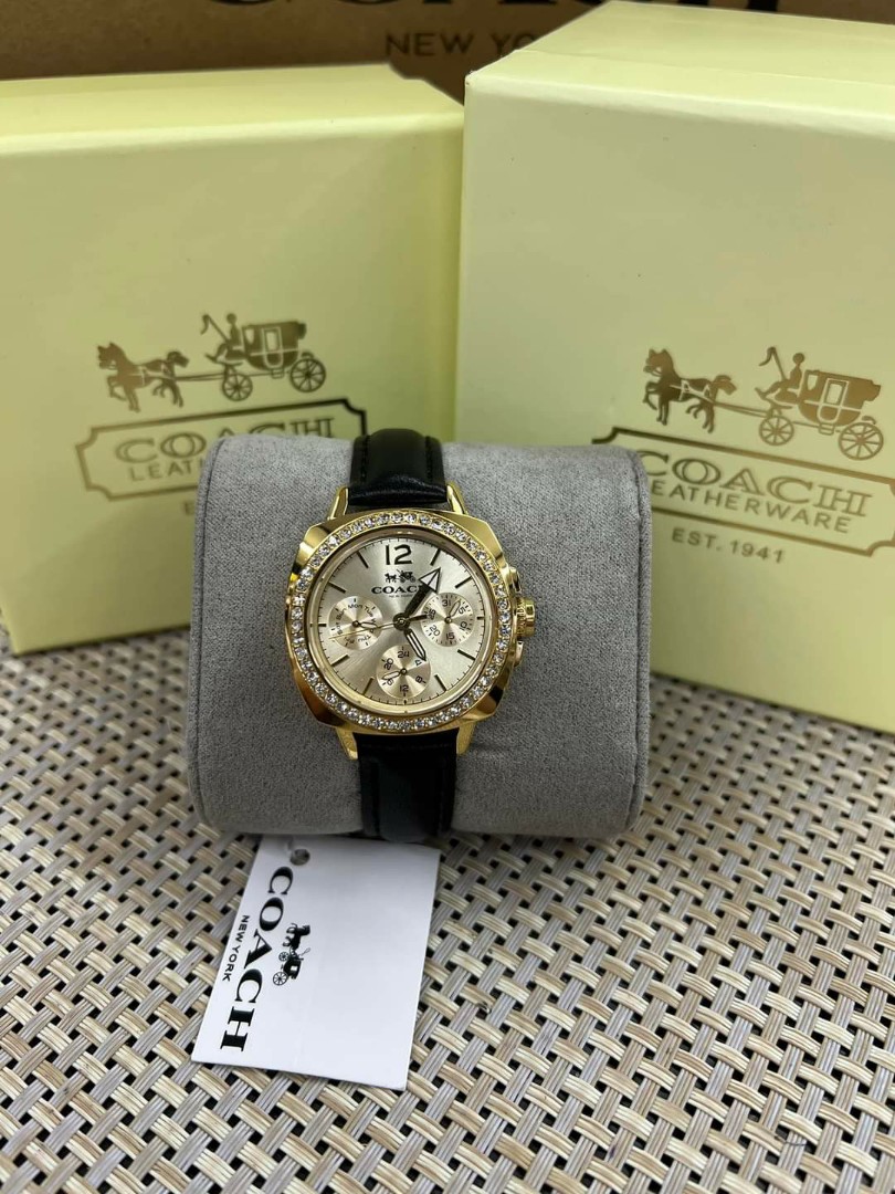 Coach Leather watch, Women's Fashion, Watches & Accessories, Watches on ...