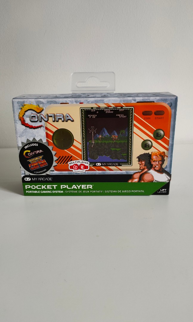 CONTRA POCKET PLAYER™ PORTABLE GAMING SYSTEM WITH 2 TITLES CONTRA ...