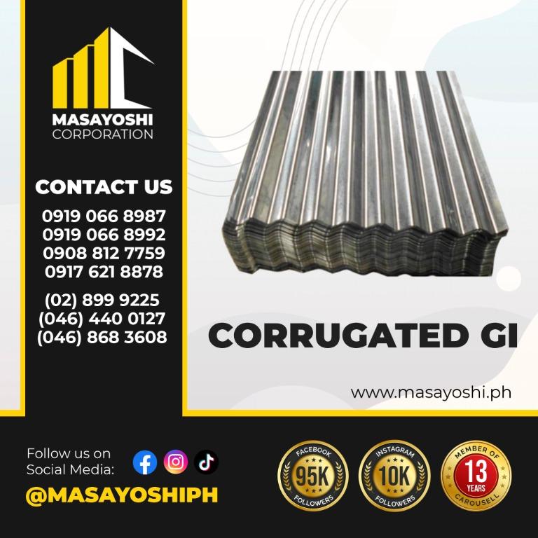 Corrugated G.I. | Roofing | Yero | Galvanized Iron Corrugated ...