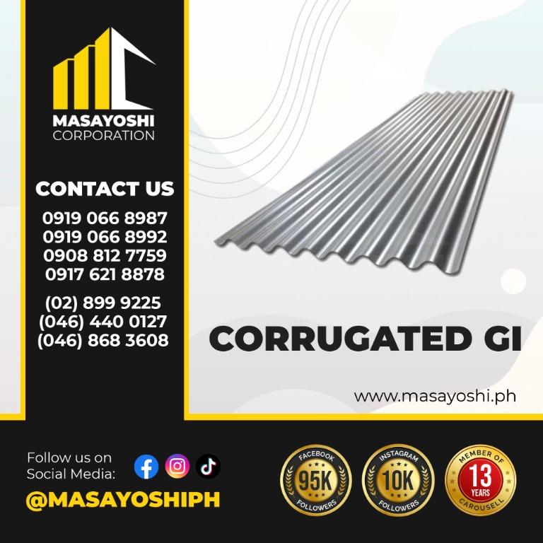 Corrugated G.I. | Roofing | Yero | Roof Sheet | GI Corrugated ...