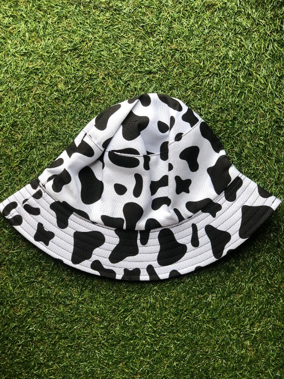 Cow print bucket hat, Women's Fashion, Watches & Accessories, Hats ...