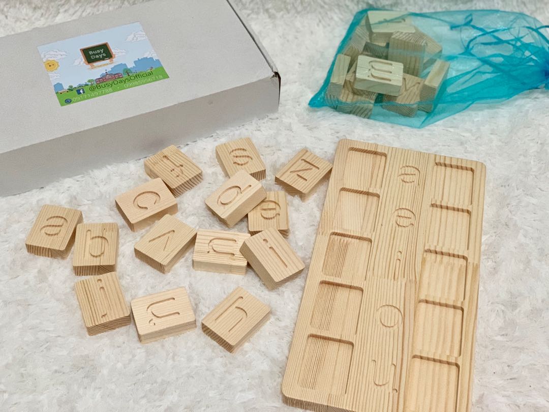 CVC Word Board (Wooden Toy - CVC Kit), Hobbies & Toys, Toys & Games on ...