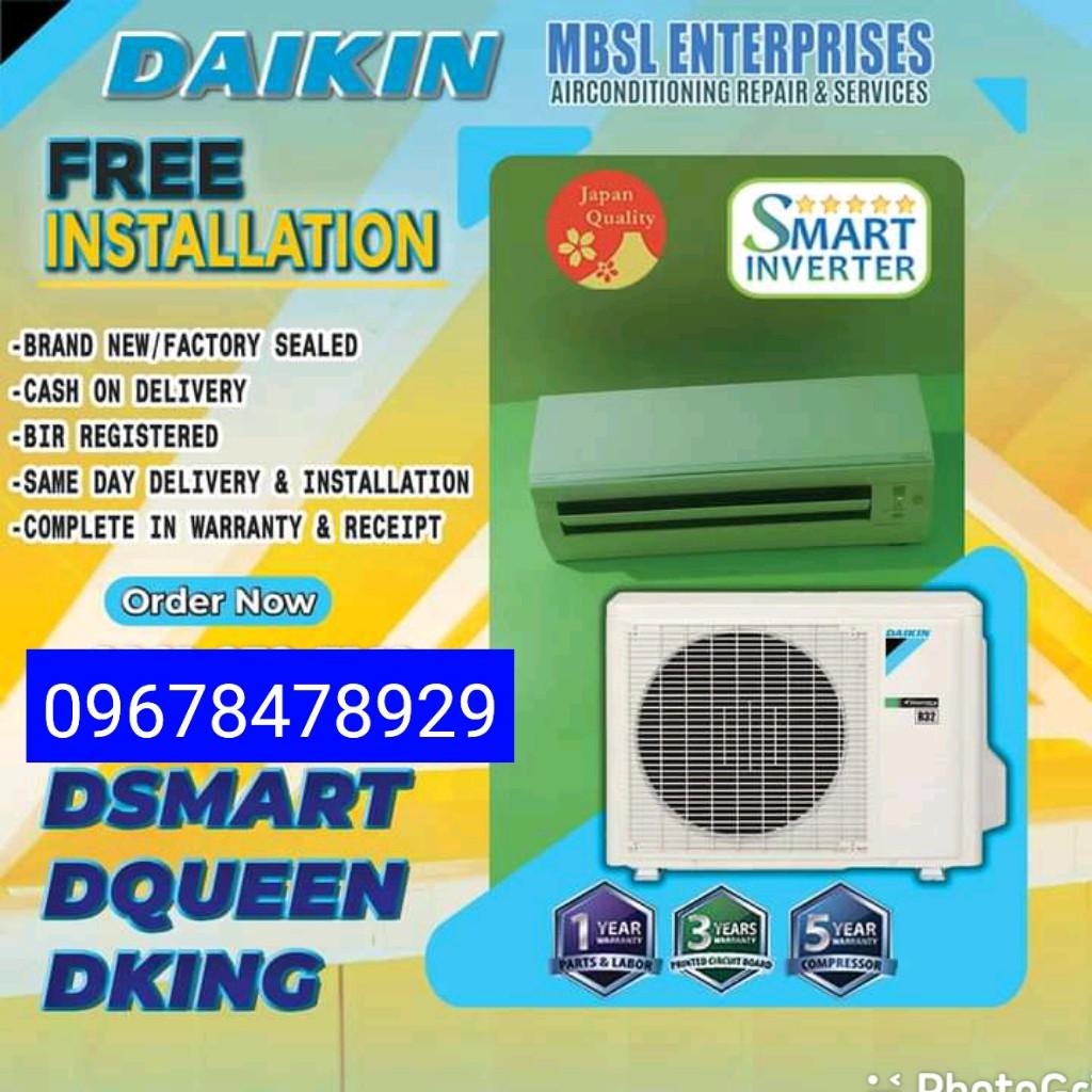Daikin split type inverter aircon with Free installation brand new ...
