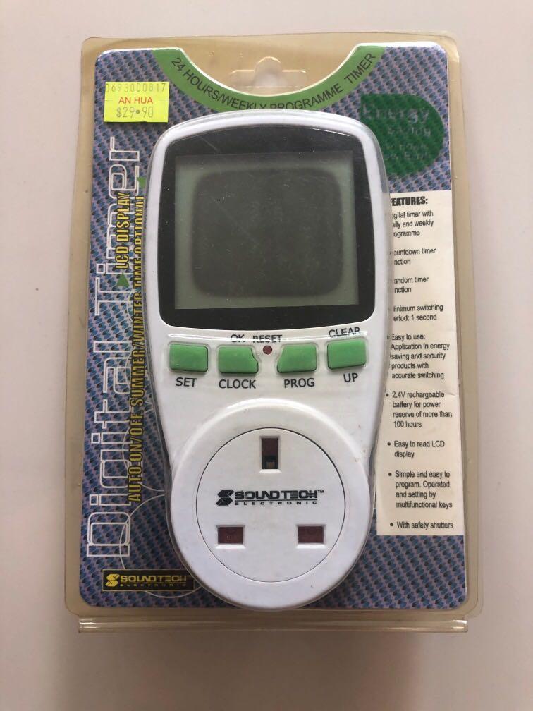 Digital timer socket, TV & Home Appliances, Electrical, Adaptors ...