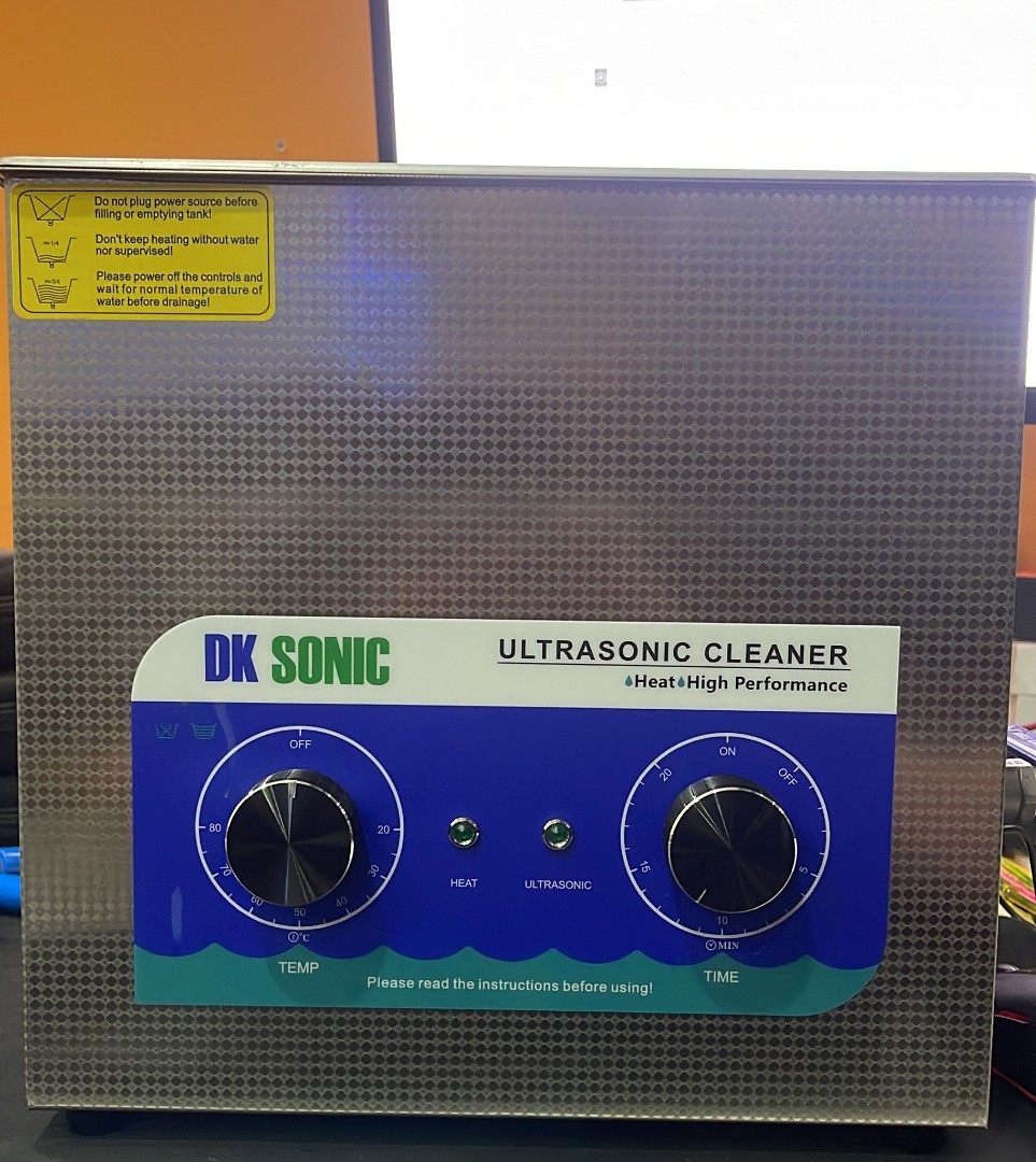 DK SONIC Ultrasonic Cleaner with Heater,Timer and Basket for Lab Tools ...