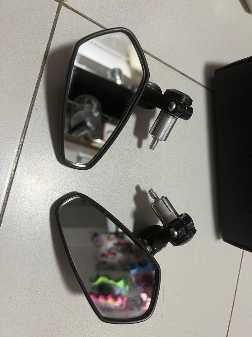 End bar Side Mirror, Motorcycles, Motorcycle Accessories on Carousell