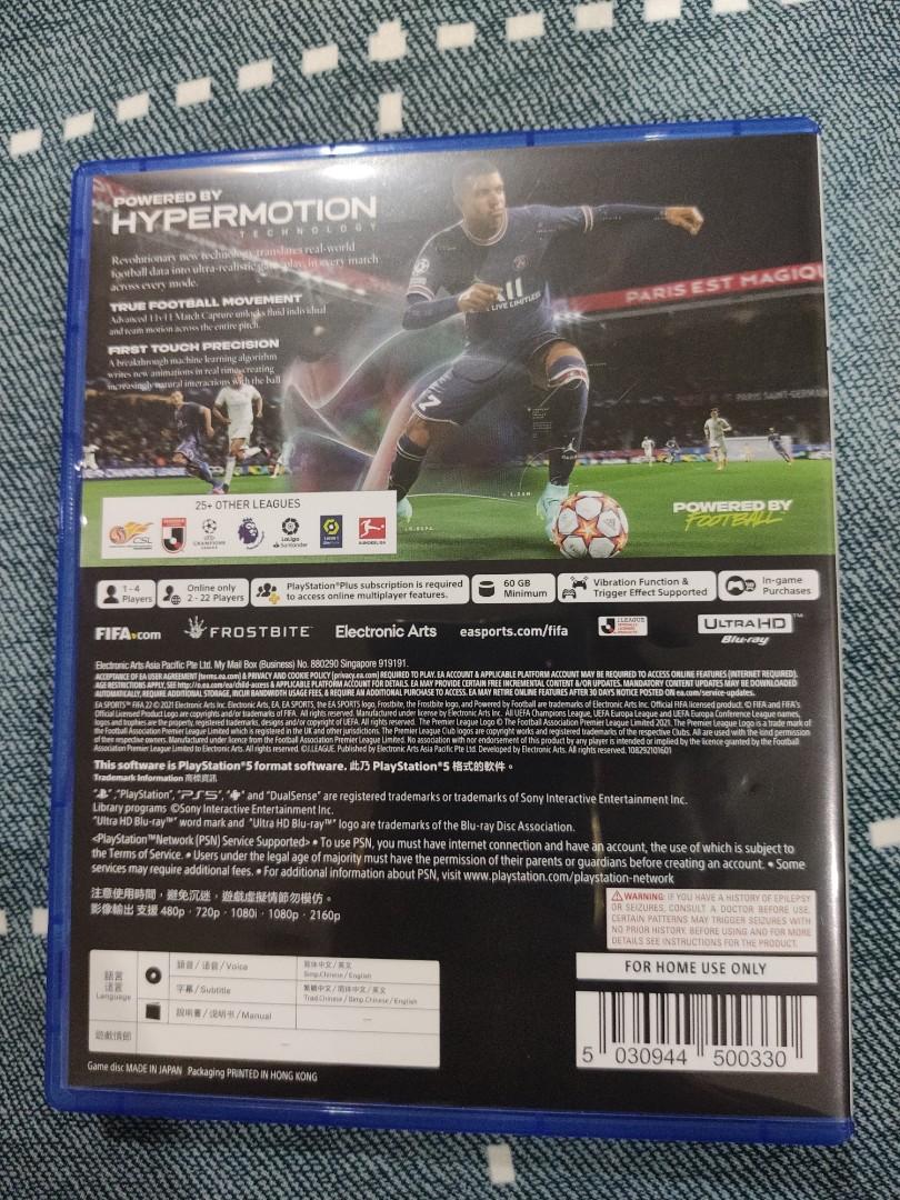 FIFA 22 PS5 disc standard version (English & Chinese), Video Gaming ...