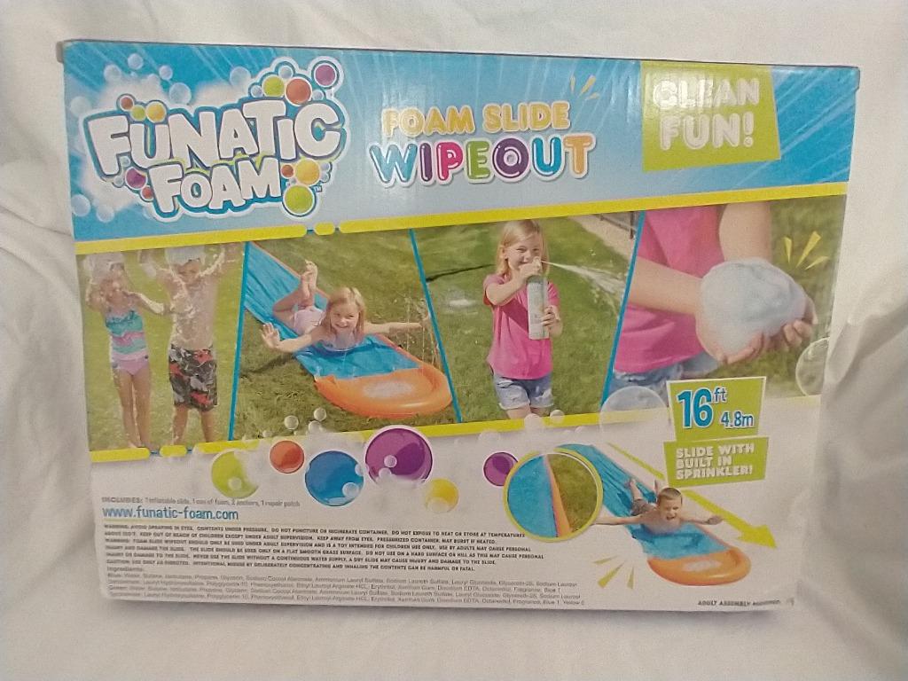 Funatic Foam Wipeout Water Slide 16ft NewUSA, Hobbies & Toys, Toys ...